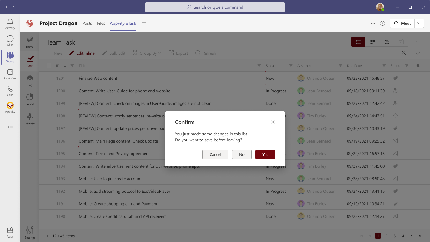 List | Appvity Online Document System